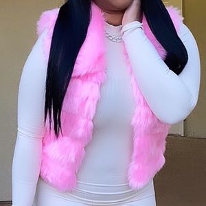 Hot & Delicious | Jackets & Coats | New Pink Faux Fur Vest | Poshmark